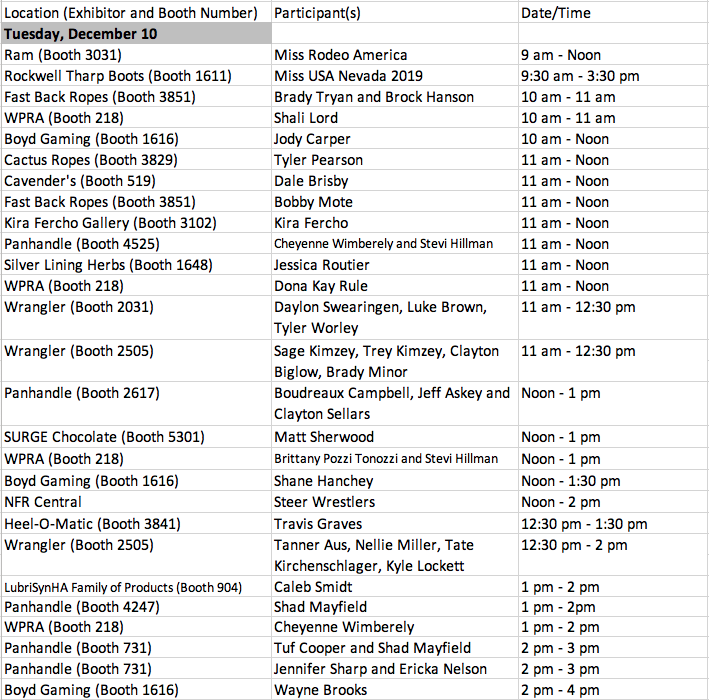 Cowboy Christmas Autograph Sessions | The Official NFR Experience