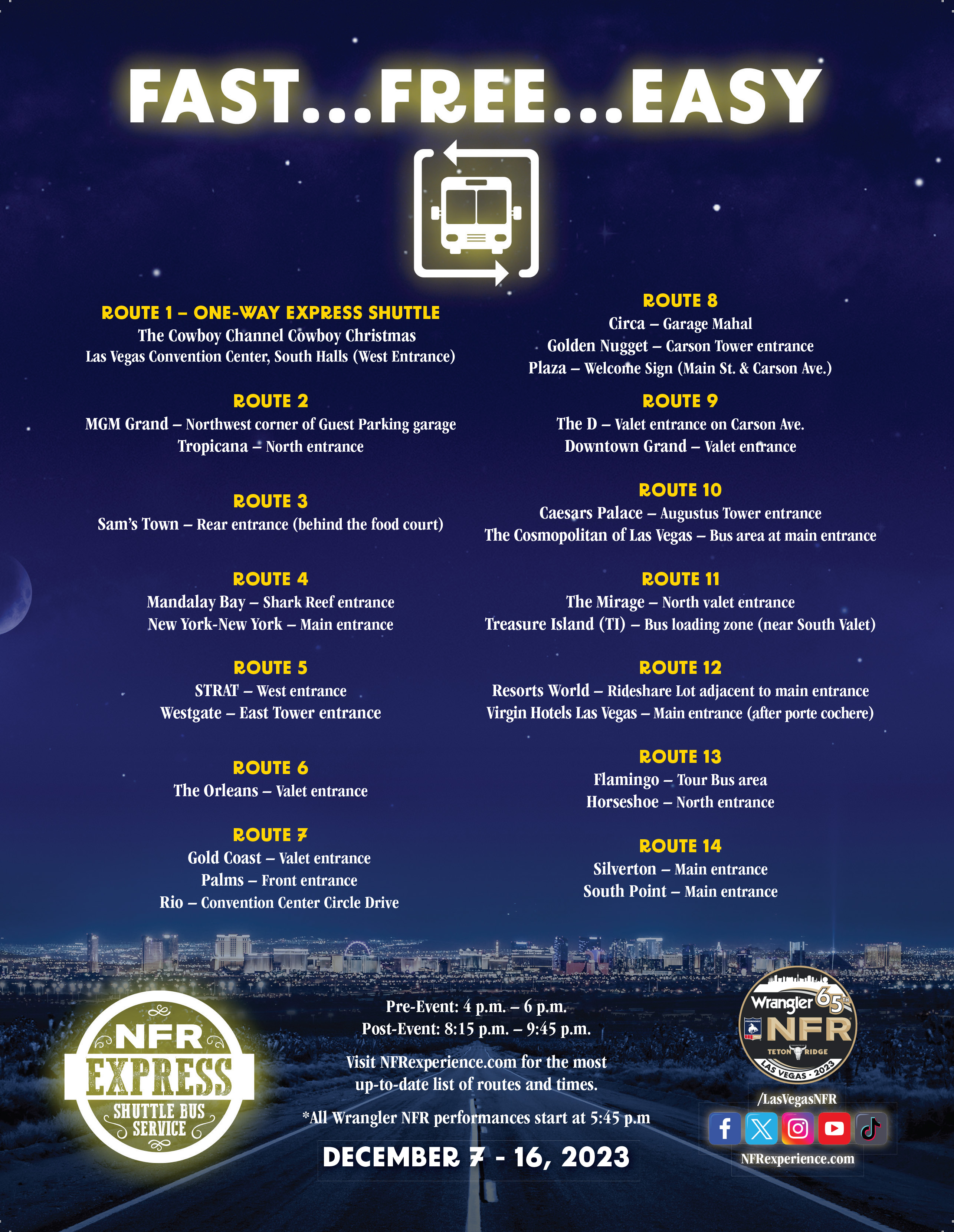 NFR Express Shuttle Bus Service | The Official NFR Experience